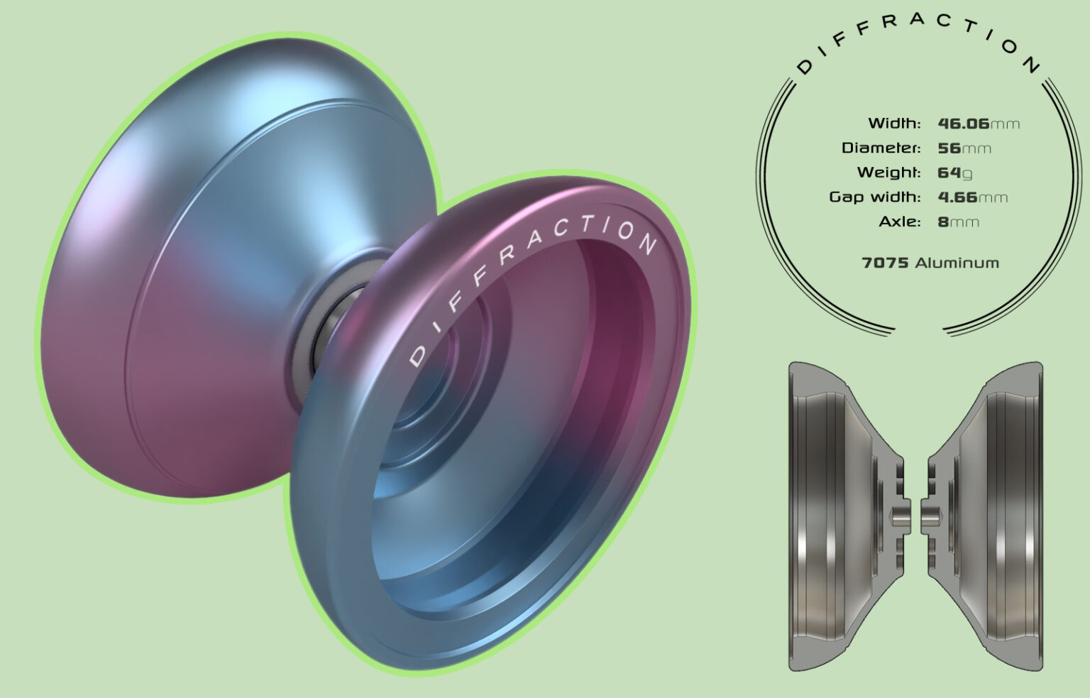 Mk1 Yoyos - Experimental yoyo designs.