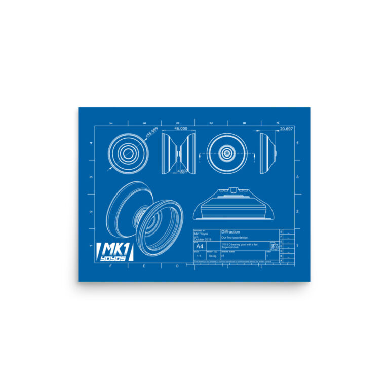 Mk1 Blueprint Poster - Mk1 Yoyos